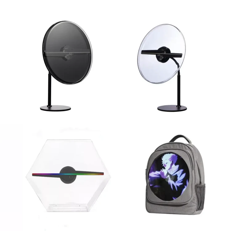 Factory Wholesale Portable 3D Holographic LED Display Fan 30cm High ...